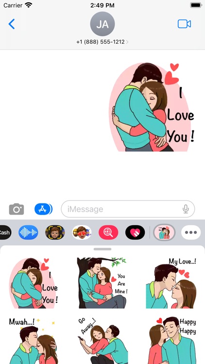Adult love stickers store