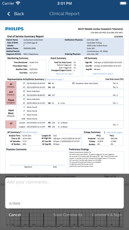 Philips ECG Reports by Philips Electronics North America Corporation