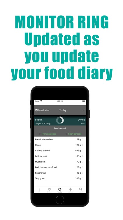 Sodium Counter and Tracker by First Line Medical Communications Ltd