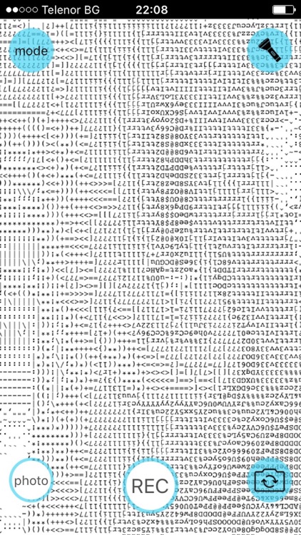 ASCII Camera Art filters by SCANGINE