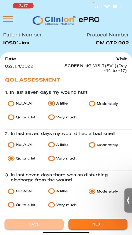 Clinion OM-CTP-002 ePRO by Clinion IT Services Private Limited