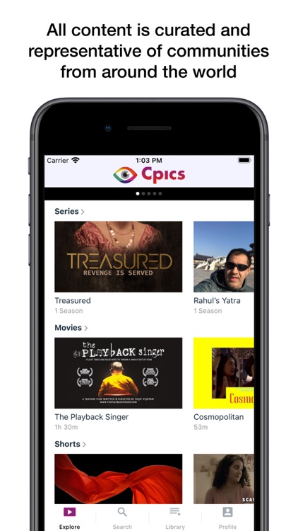 Watch Cpics by Universal Entertainment Partners INC