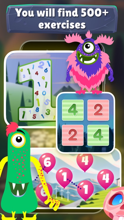 Fun Monster Math Game & Puzzle by Roman Cherepakha