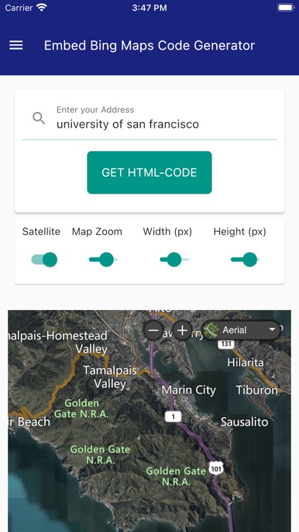 Embed Bing Maps Generator by Liliia Dolubovska