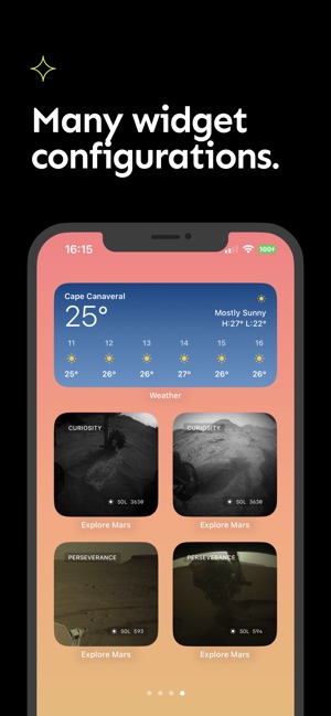 Mars Explorer Widget