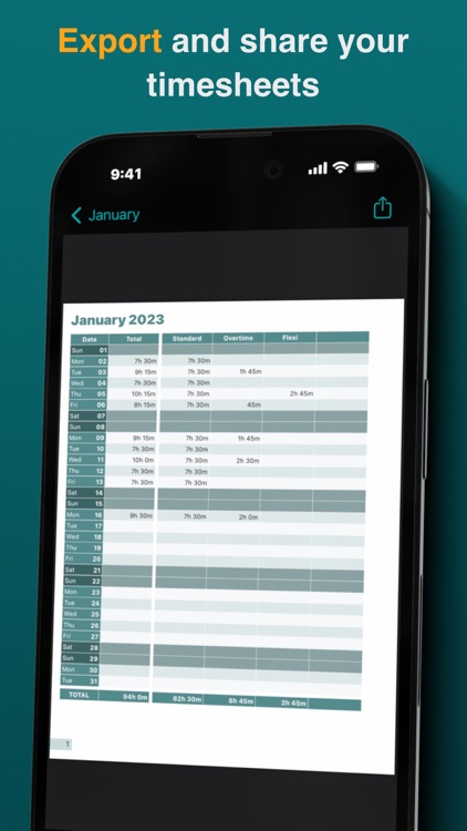 Timesheet Pro - Hours Tracker by Luke Mulholland