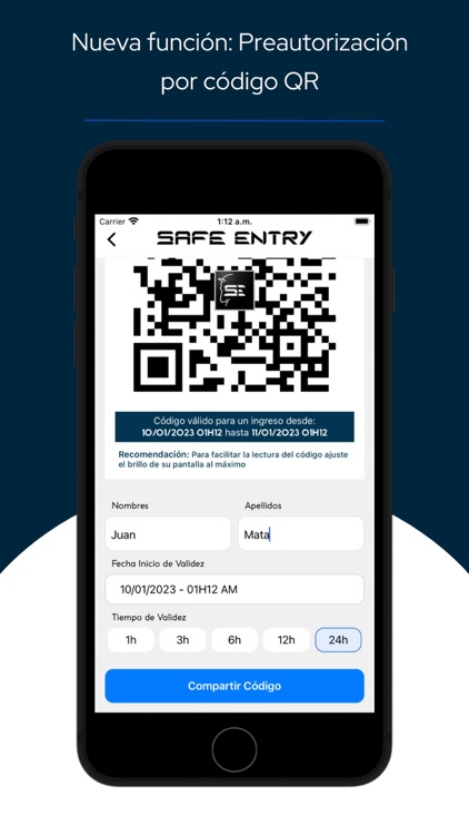 SAFE ENTRY APP by CAJAMARCA PROTECTIVE SERVICES C. LTDA.