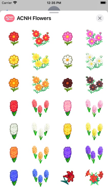 ACNH Flowers by Dent-de-Lion