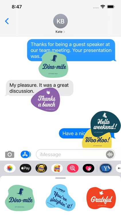 It's Your Yale Chat Stickers by Yale