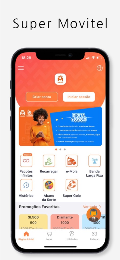 Super Movitel - Utilities App | MWM