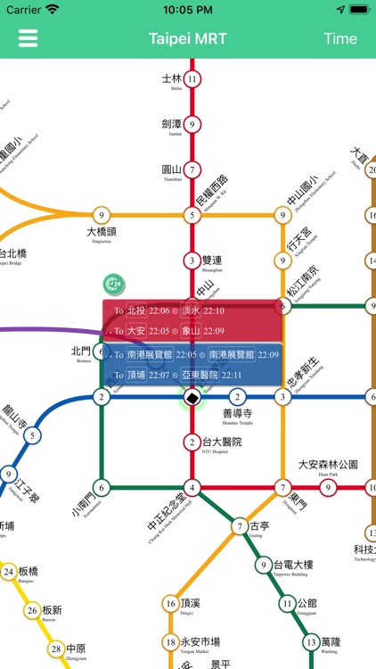 Taipei Metro Map by CHENG-YUAN YANG