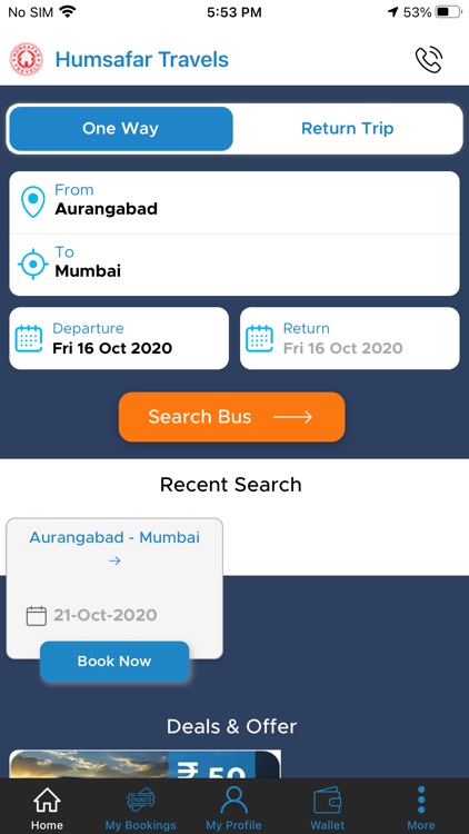 Humsafar Bus by Infinity Infoway Pvt. Ltd.