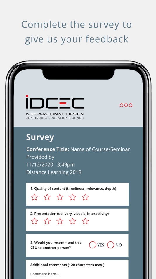 IDCEC Mobile Attendance App (by International Design Continuing Education Council Inc.) - (iOS ...