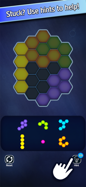 【iOS APP】Super Hex Block Puzzle 挑戰你的思考模式~六角拼圖益智遊戲 – Dr.愛瘋 APP Navi