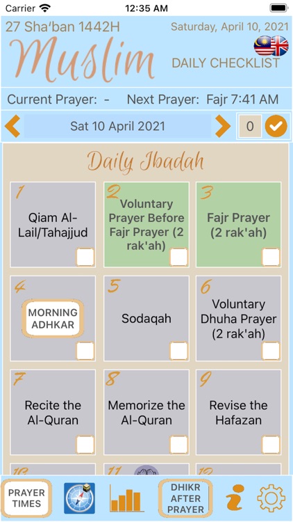 Muslim Checklist By Zainuddin Mohamad