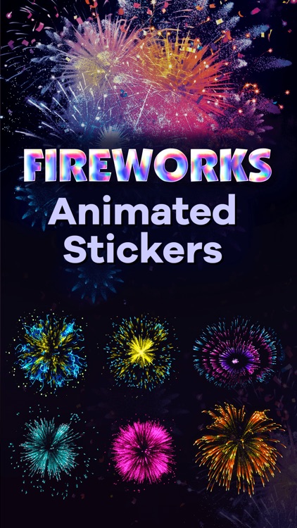 Animated Fireworks: Stickers by Arturo Estrada De Leon