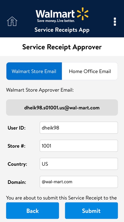 Walmart - Service Receipts by Direct Commerce Inc