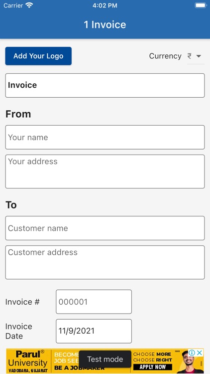 Invoices Creator by Hagens Media, LLC.