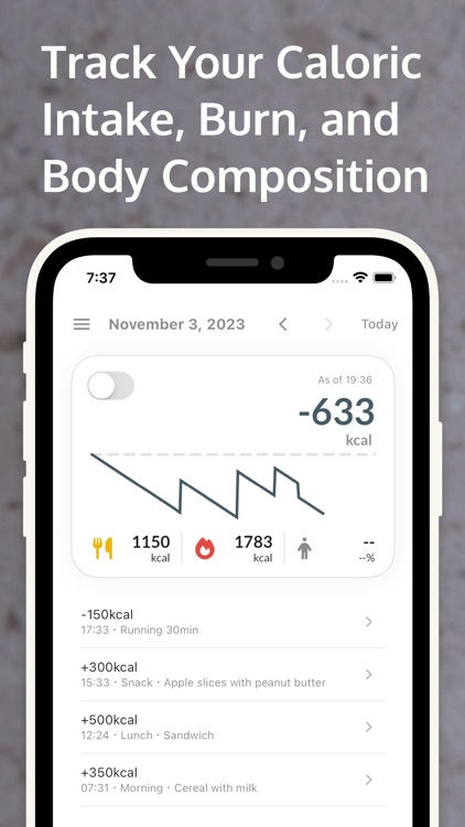 CalTrack: Simple Calorie Log by DAIKI YUASA
