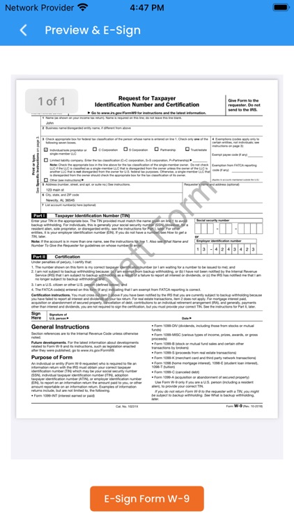 TaxBandits Fillable W-9 by Span Enterprises LLC