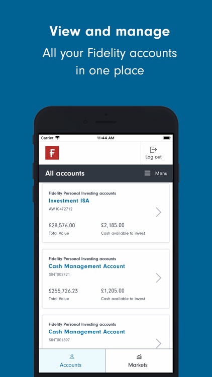 Fidelity - Manage Investments by Fidelity International