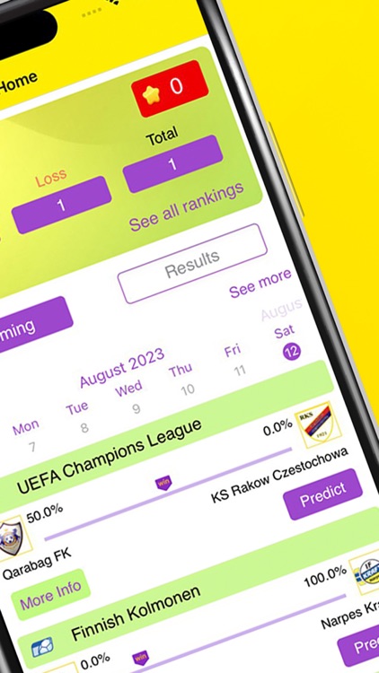 GoalChamp Prediction App by Bjarne Loenborg