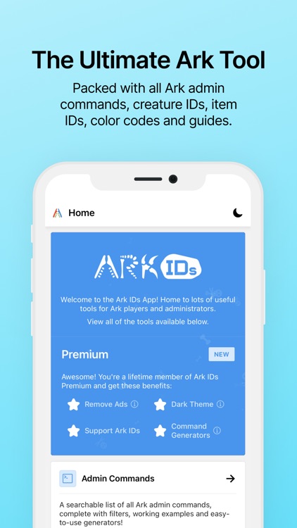 Ark IDs - Admin Commands & IDs by Dantoo Limited