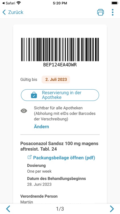 Meine Medikamente by RIZIV-INAMI