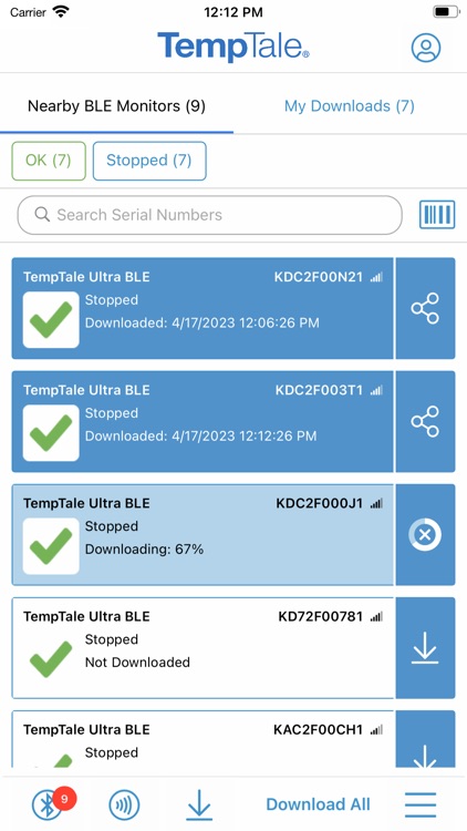 TempTale App by Sensitech Inc.