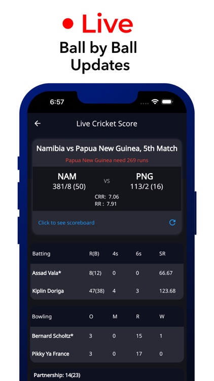 Live Cricket Score - Live Line by Pramod Tapaniya