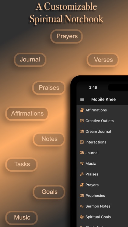 Mobile Knee - Prayer List by Scott Conger Design
