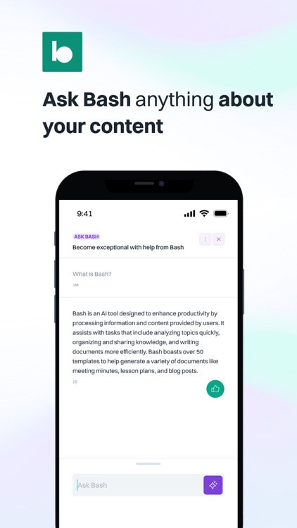 Bash AI - read, write & share by Bash Technologies