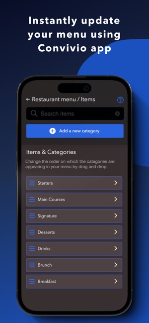 Convivio Digital Menu im App Store