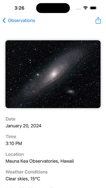 Astronomy Observation Log by Maham Haris