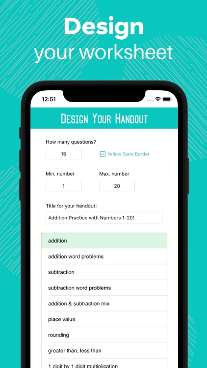 Math Worksheet Maker by LearnEd Apps LLC