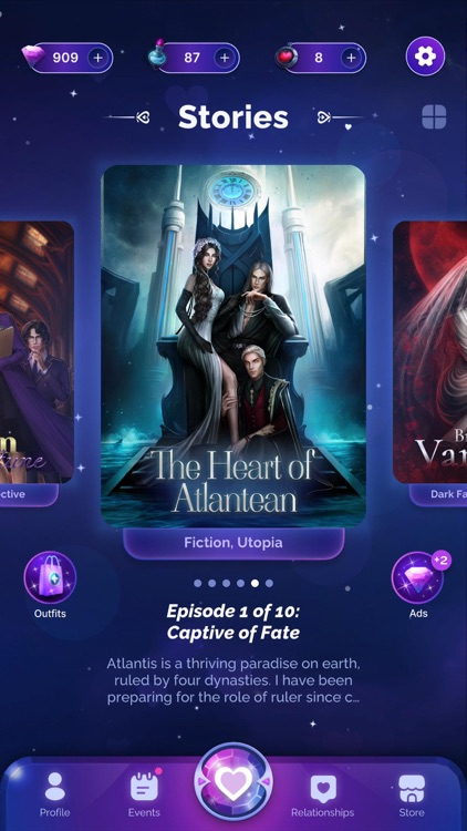 Seven Hearts Stories by Sinomi Games