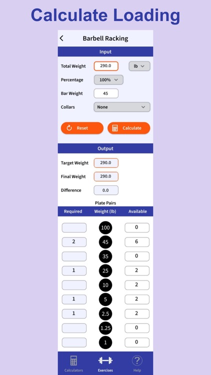 ExRx.net Workout Tools by Exrx