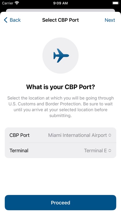 Mobile Passport Control by US Customs and Border Protection