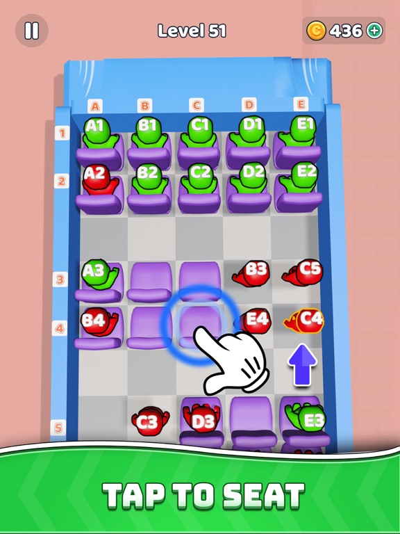Bus Seat Jam 3D - Sorting Game | iPhone & iPad Game Reviews | AppSpy.com