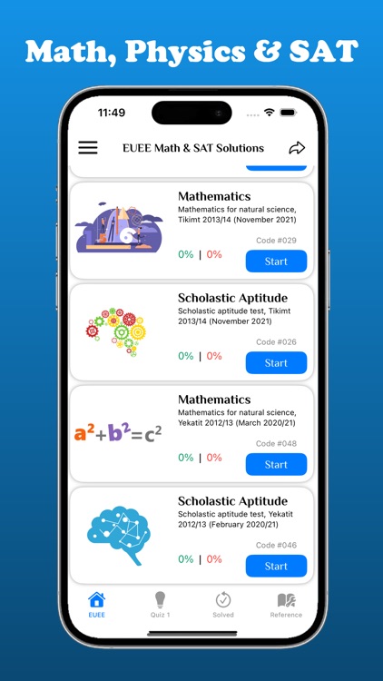 EUEE Math & SAT Solutions by Ashenafi Siyume Girema