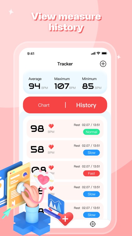 Daily Health-pulse heart track by 奇 朱