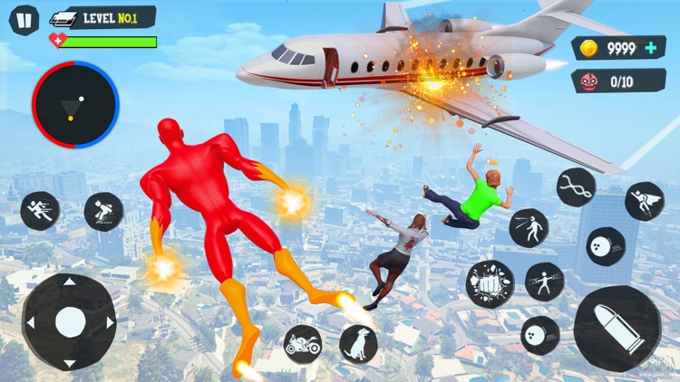 Flying Robot Rope Hero Game by Awon Haider Naqvi