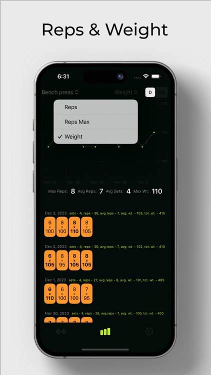 Reps: Workout Tracker by Oleksiy Izmestyev