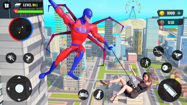 Flying Robot Rope Hero Game by Awon Haider Naqvi