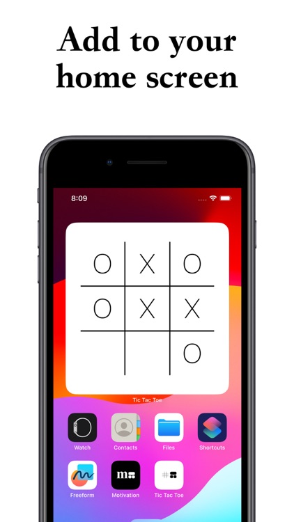 Tic Tac Toe Widget by Widget Games