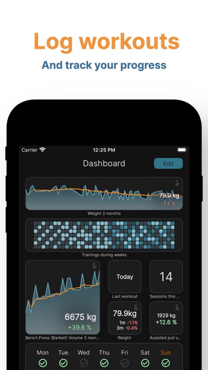 Gym log - Strive by Artur Fijal