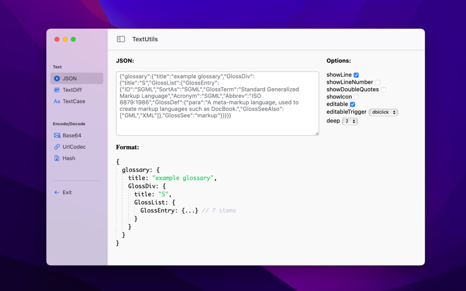 TextUtil - Text Formatter 作者 缤 黄 - (macOS アプリ) — AppAgg