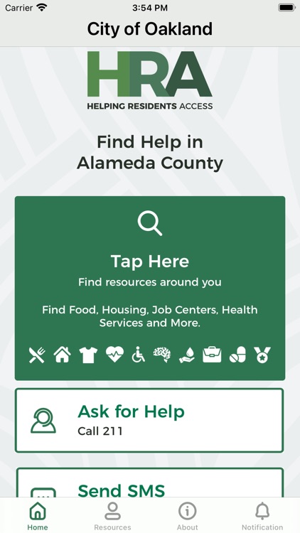 Oakland HRA Resource App by City of Oakland