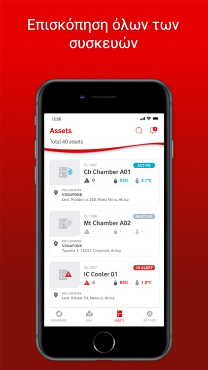Temperature Control Advanced by Vodafone Greece