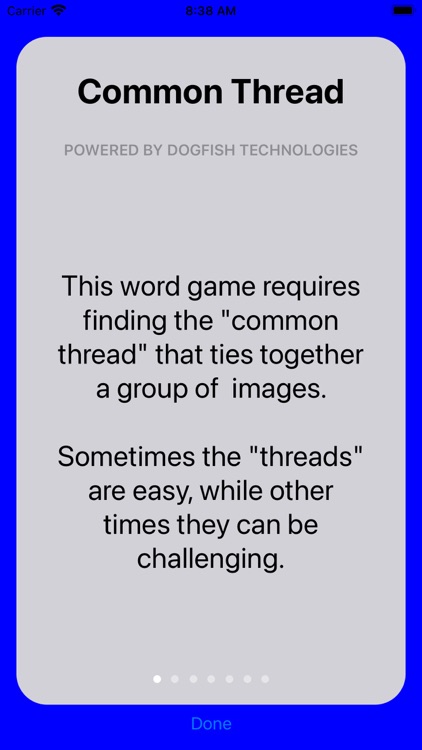 Common Thread Game by Dogfish Technologies, LLC